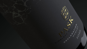 Wine branding and packaging for Pask Winery